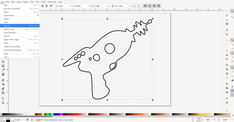 Exporting A Laser Cut Inkscape Design As An EPS Video Guide