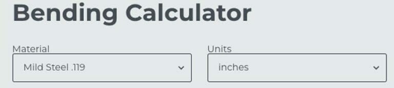 Sheet Metal Bending Calculator - SendCutSend